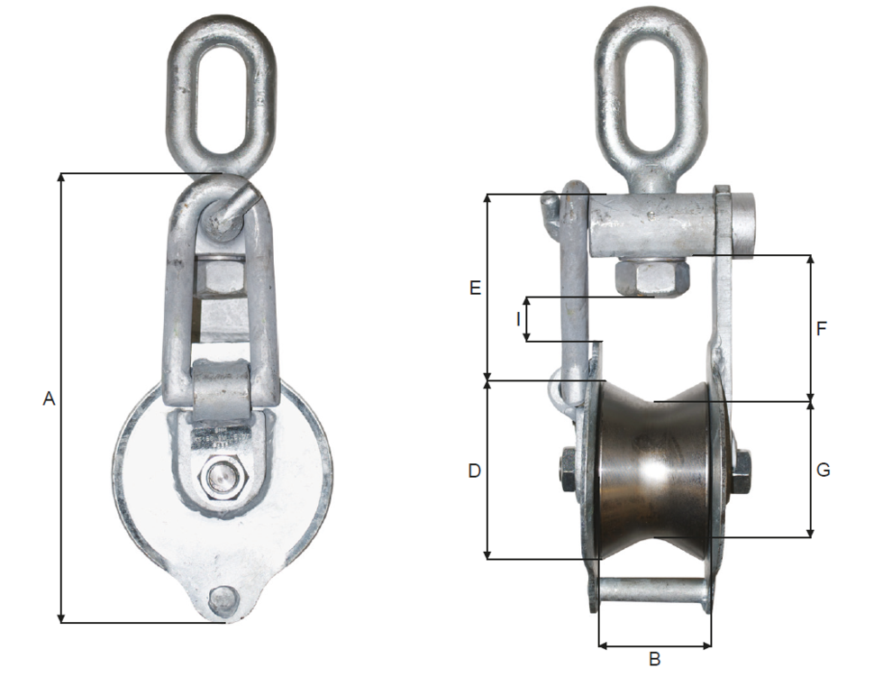 Snatch Block Bronze Bushing with Swivel Eye | Certex Norge