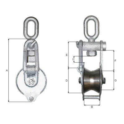 Snatch Block Bronze Bushing with Swivel Eye | Certex Norway