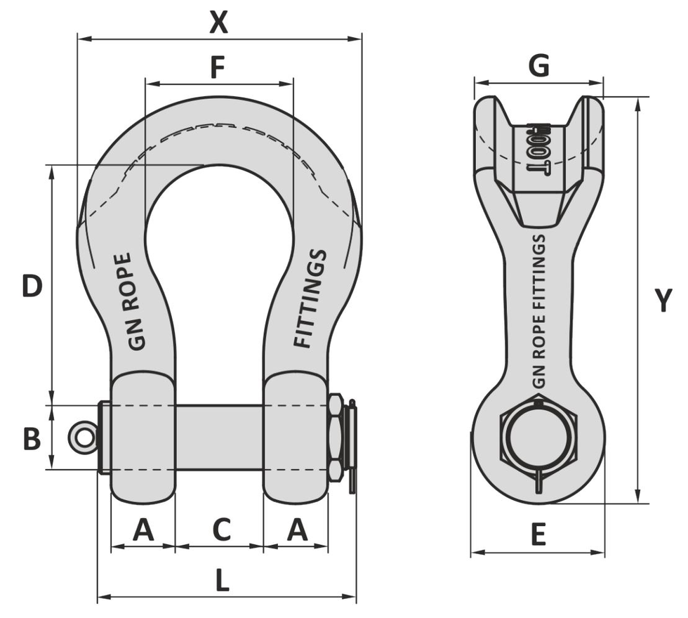 Forged Rope Shackle Sling Protector | Certex Norge