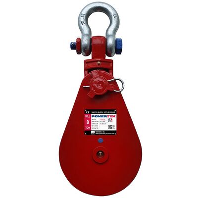 POWERTEX Snatch Block with Shackle | Certex Norway