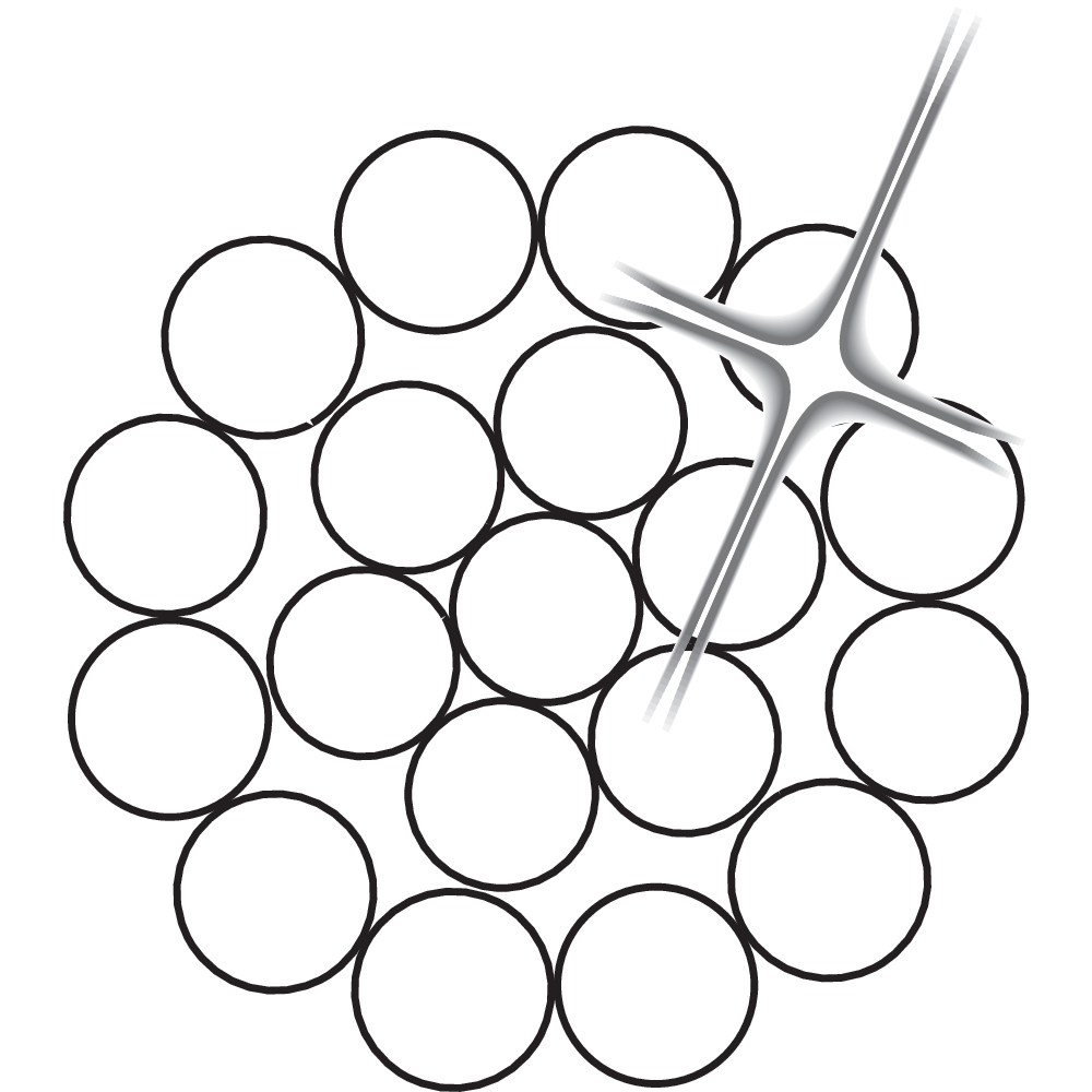 Spiral strand 1x19 stainless, AISI 316 spiral strand | Certex Norge