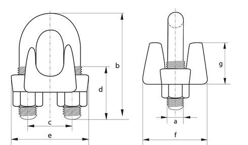 Wire rope clip Green Pin® G-6240 | Certex Norway