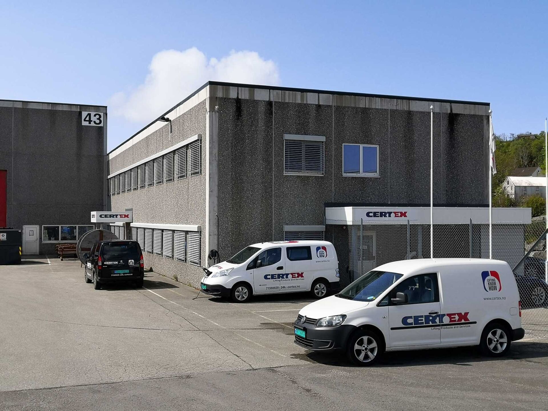 Velkommen til våre avdelinger | Certex Norge